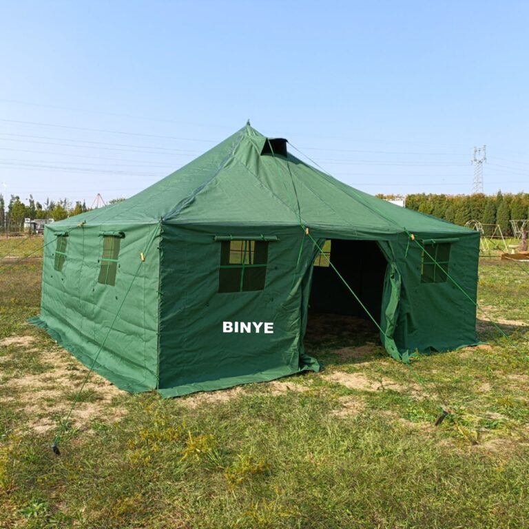 10-Man Waterproof Windproof Military Tent | Durable 81-Pole Single Tent ...